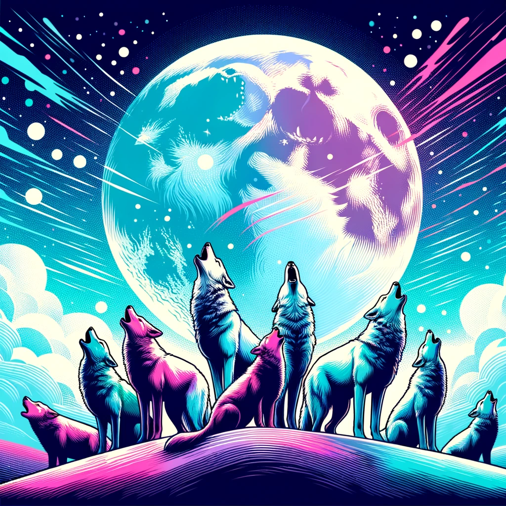 Explique por que os lobos uivam para a lua?